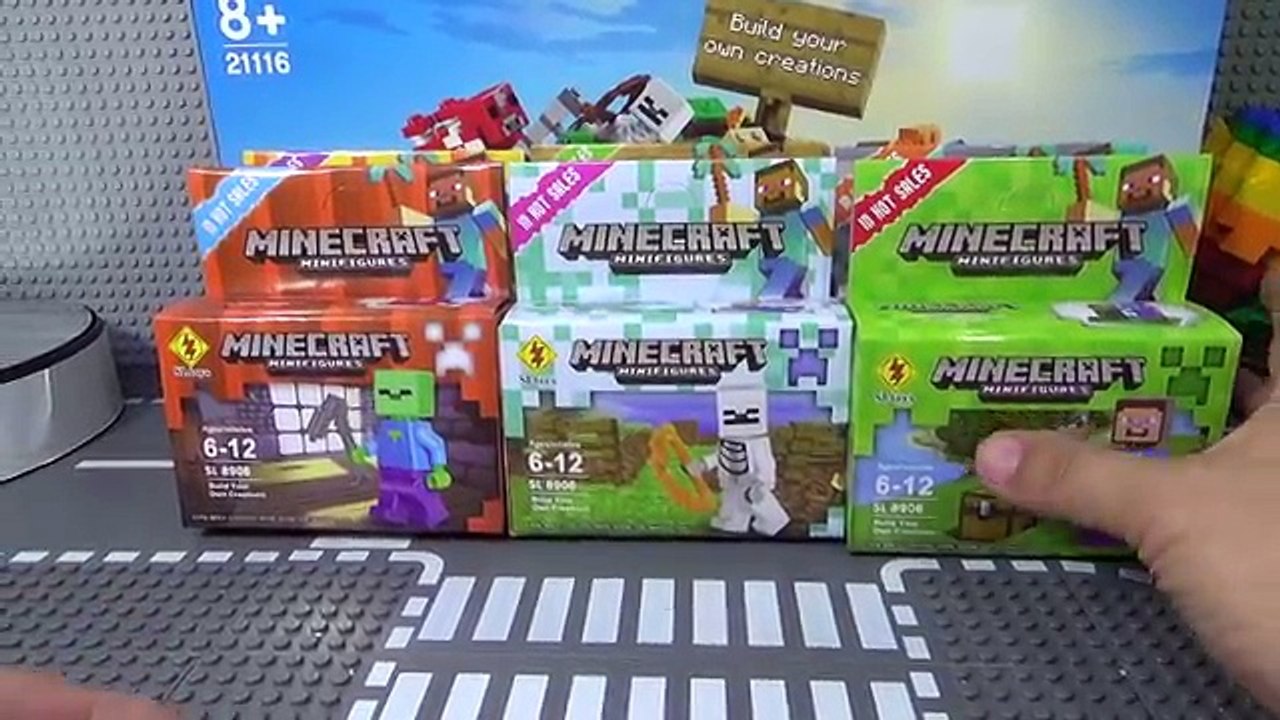 SLtoys 마인크래프트 스티브 레고 짝퉁 피규어 Lego knockoff minecraft Steve minifigures ...