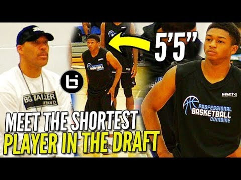 Lavar Ball WATCHES the SHORTEST PLAYER in the DRAFT! 5'5" Junior ...