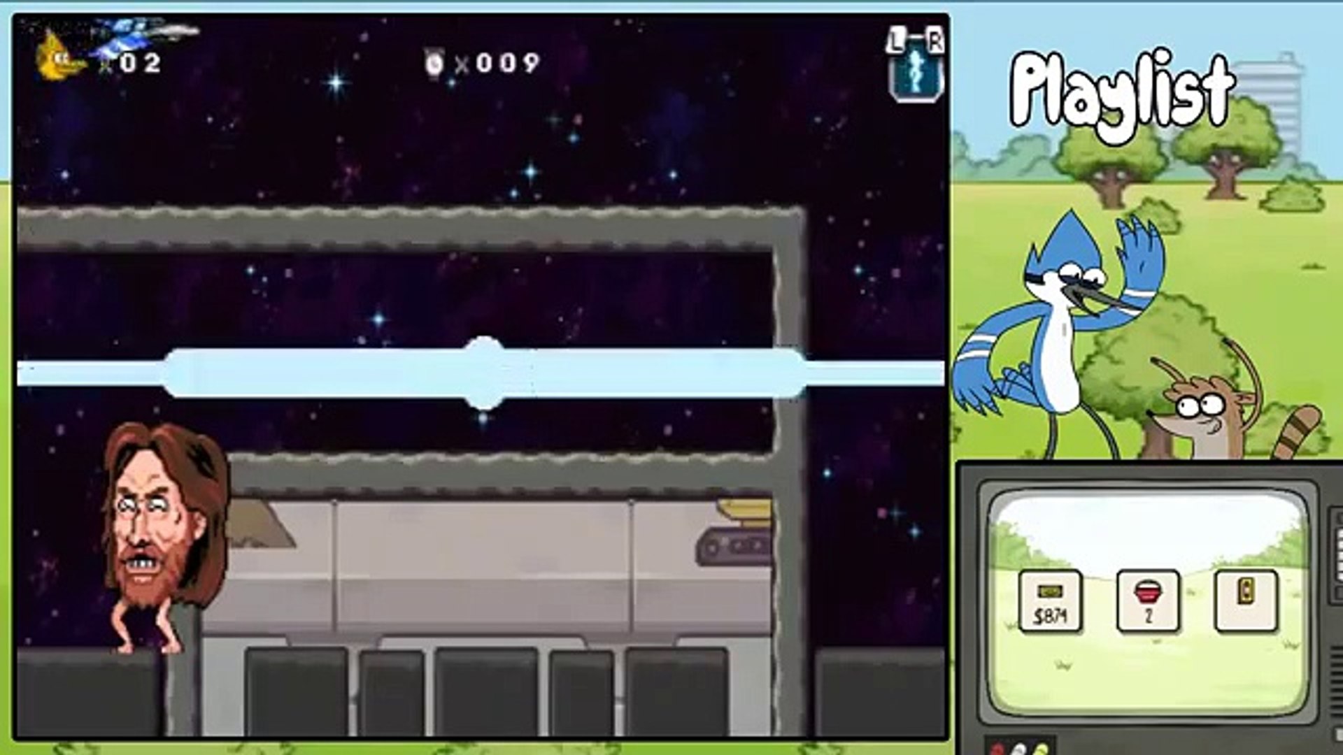 Regular Show Mordecai And Rigby In 8 Bit Land Final Boss