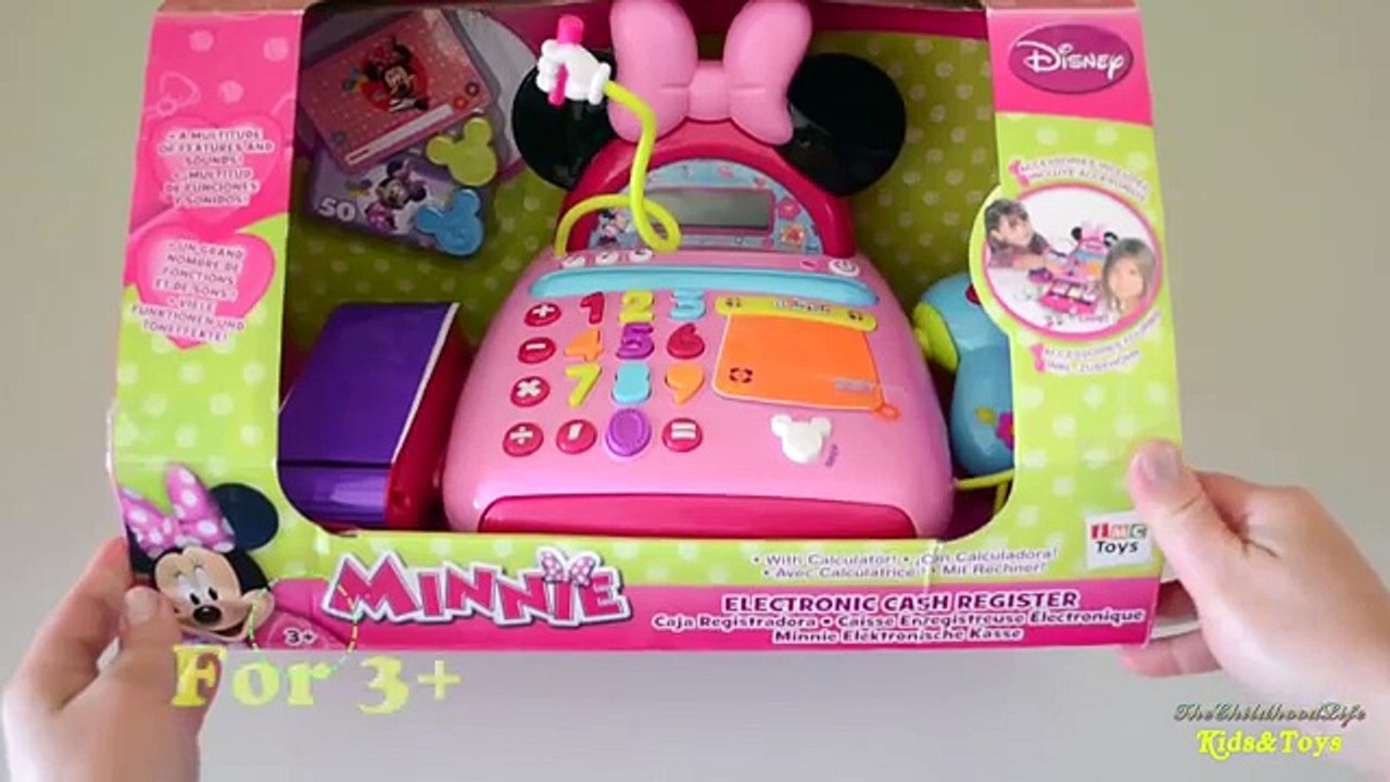 Disney Junior Minnie Mouse Electronic Cash Register with Play Money ...