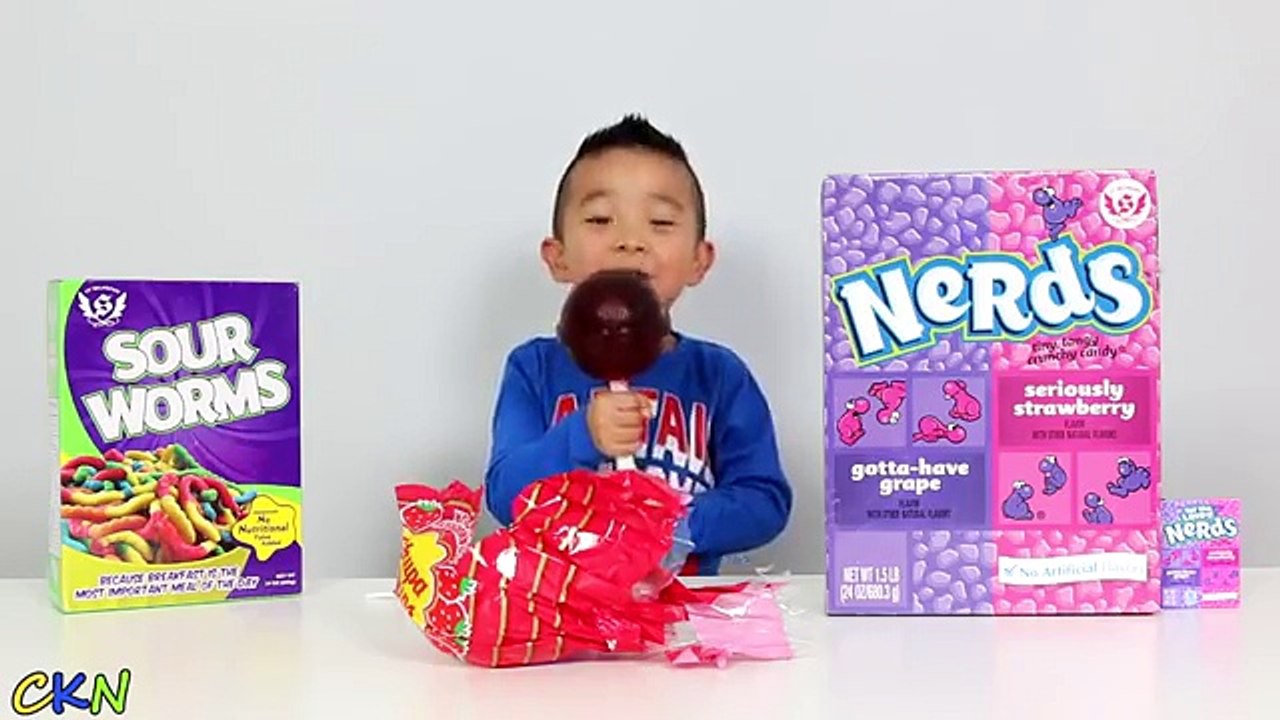 Giant Candy Chupa Chups Lollipops Giant Gummy Sour Worms Nerds Sweets ...