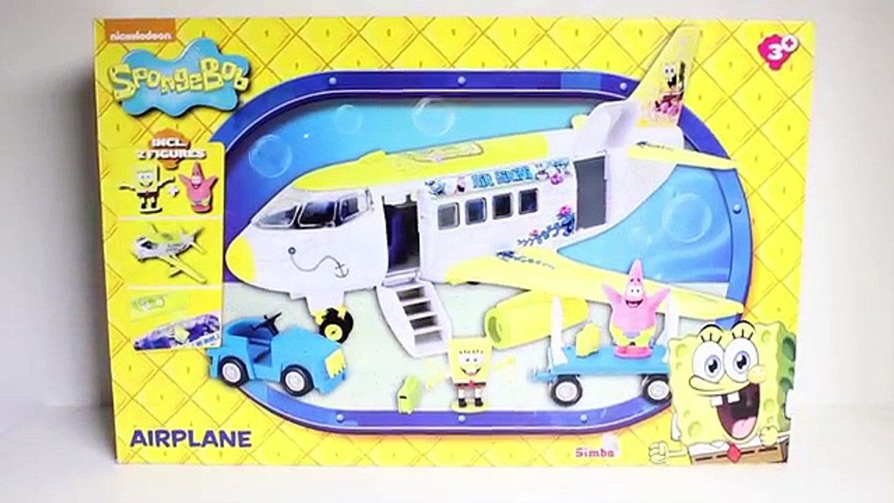 SpongeBob Airplane Toy Unboxing - Air Bikini SpongeBob Plane Toy Review ...