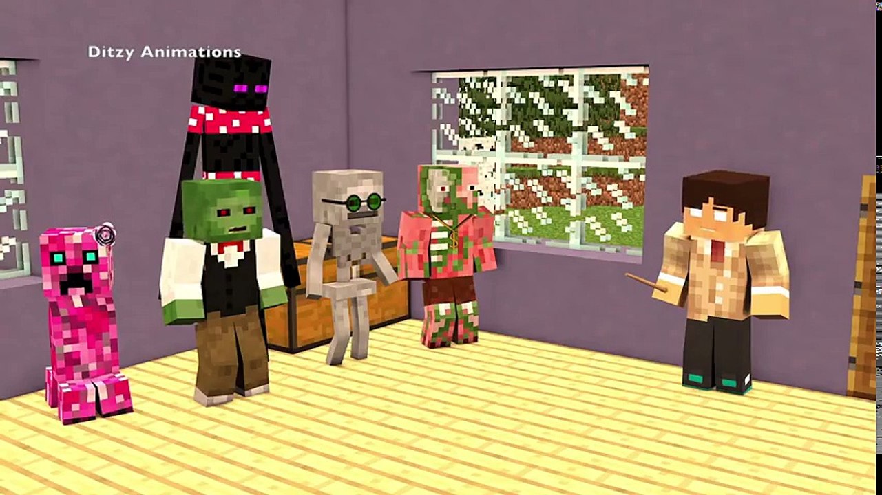 Top 6 Funny Minecraft Animations - Monster School (4) - วิดีโอ Dailymotion
