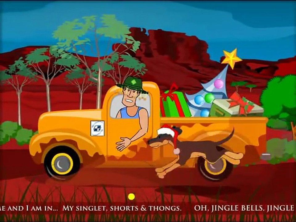 Aussie Jingle Bells - with lyrics & Australian bush animation (1 ...