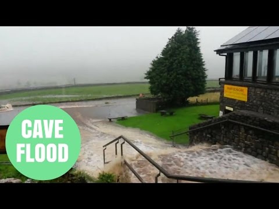 Dramatic Footage Shows Flooded Cave Spit Out Gallons Of Water After ...