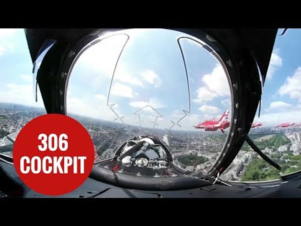 Fascinating 360 degree video from cockpit of red arrows on London ...