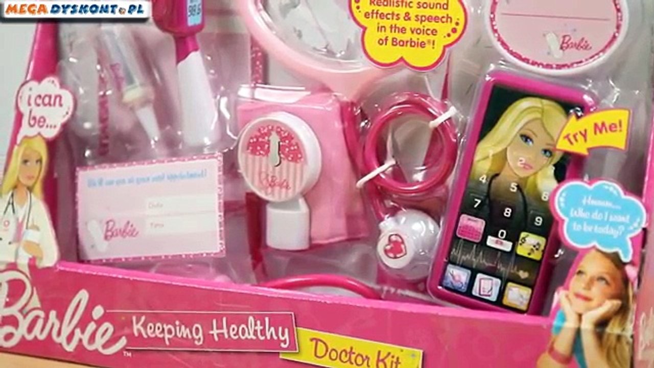 Barbie Doctor Kit Keeping Healthy - Mattel - BE 109 - MD Toys - Vidéo ...