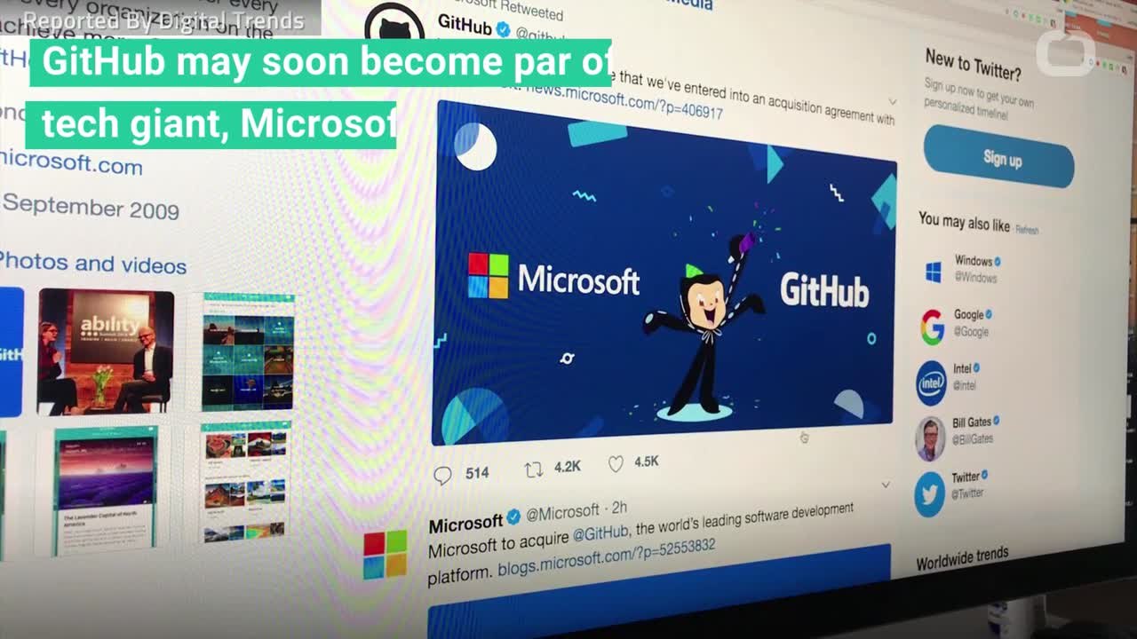 Microsoft Looks To Acquire Github - video Dailymotion