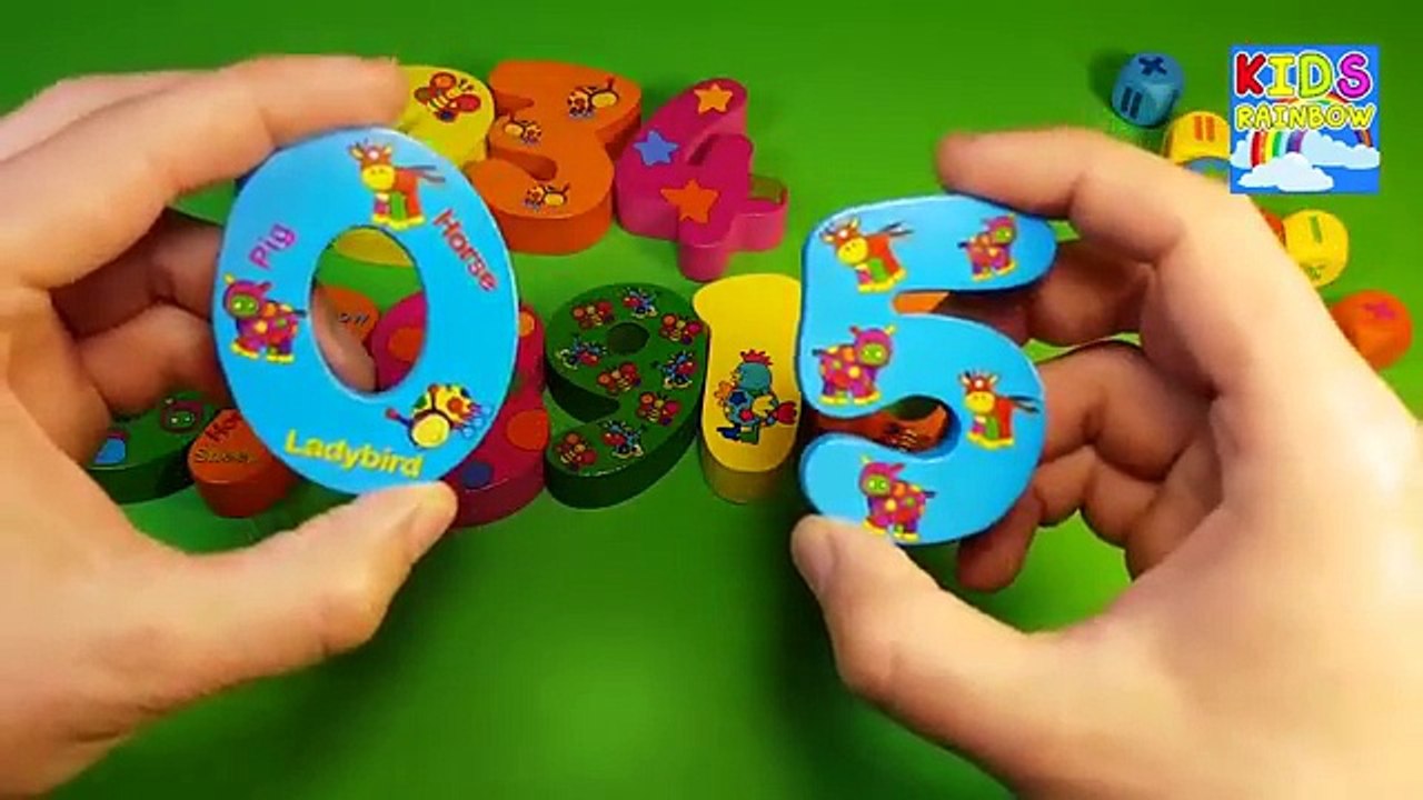 Baby Numbers for Kids 123 Number Blocks Kids Rainbow ABC Block for ...