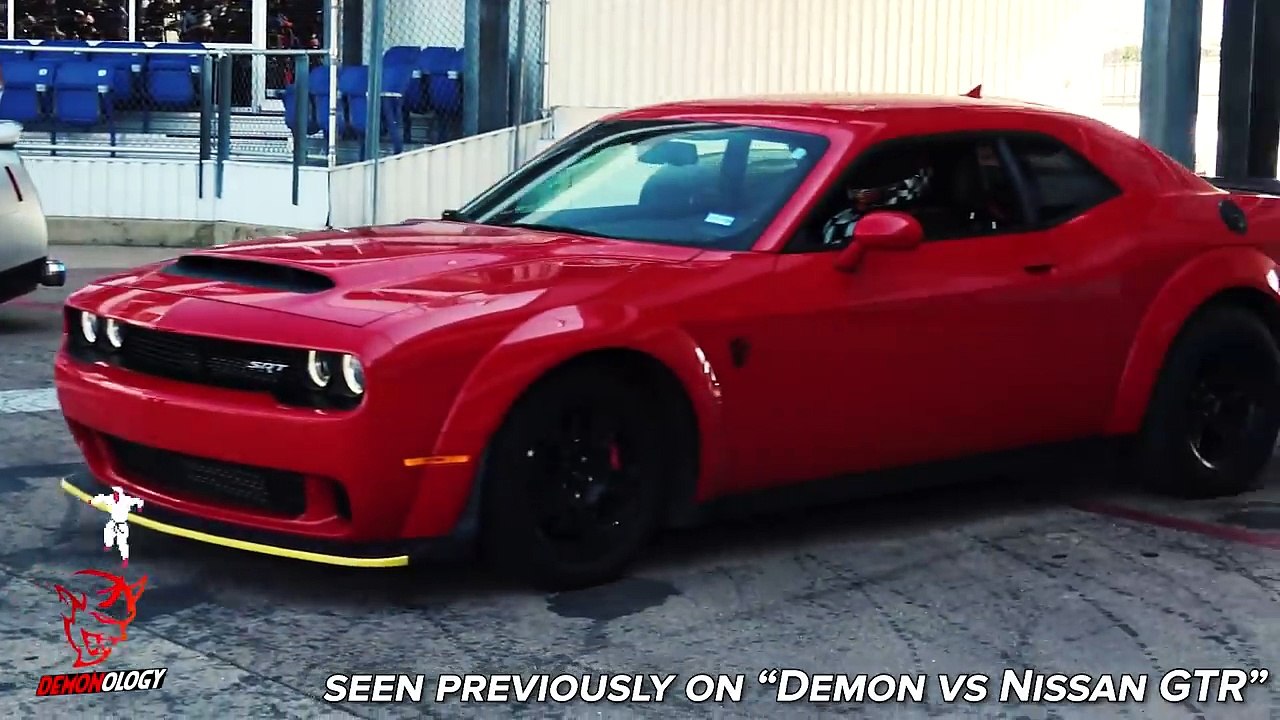 Dodge Demon vs GTR ROUND 2 | King Kong vs Godzilla Drag Race ...