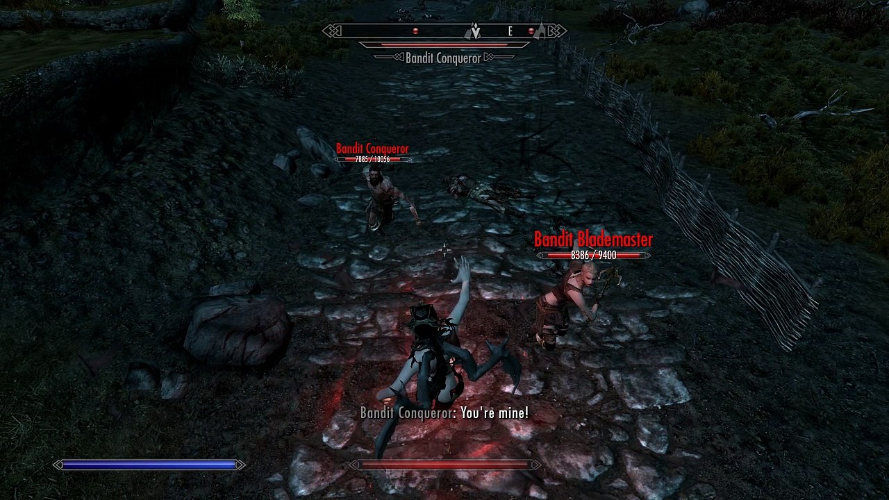 Skyrim Vampire lord drain spell damage/hp refill and bats speed ...