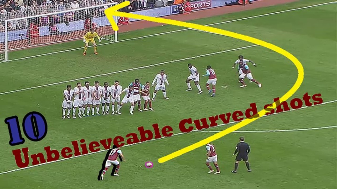 Top 10 Unbelieveable Curved Shots of football Ever - video Dailymotion