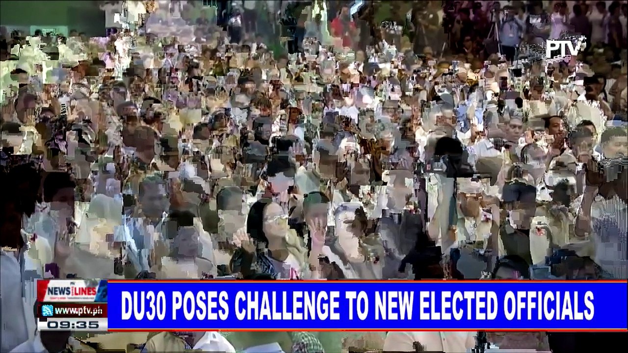 NEWS: Du30 poses challenge to new elected officials - video Dailymotion