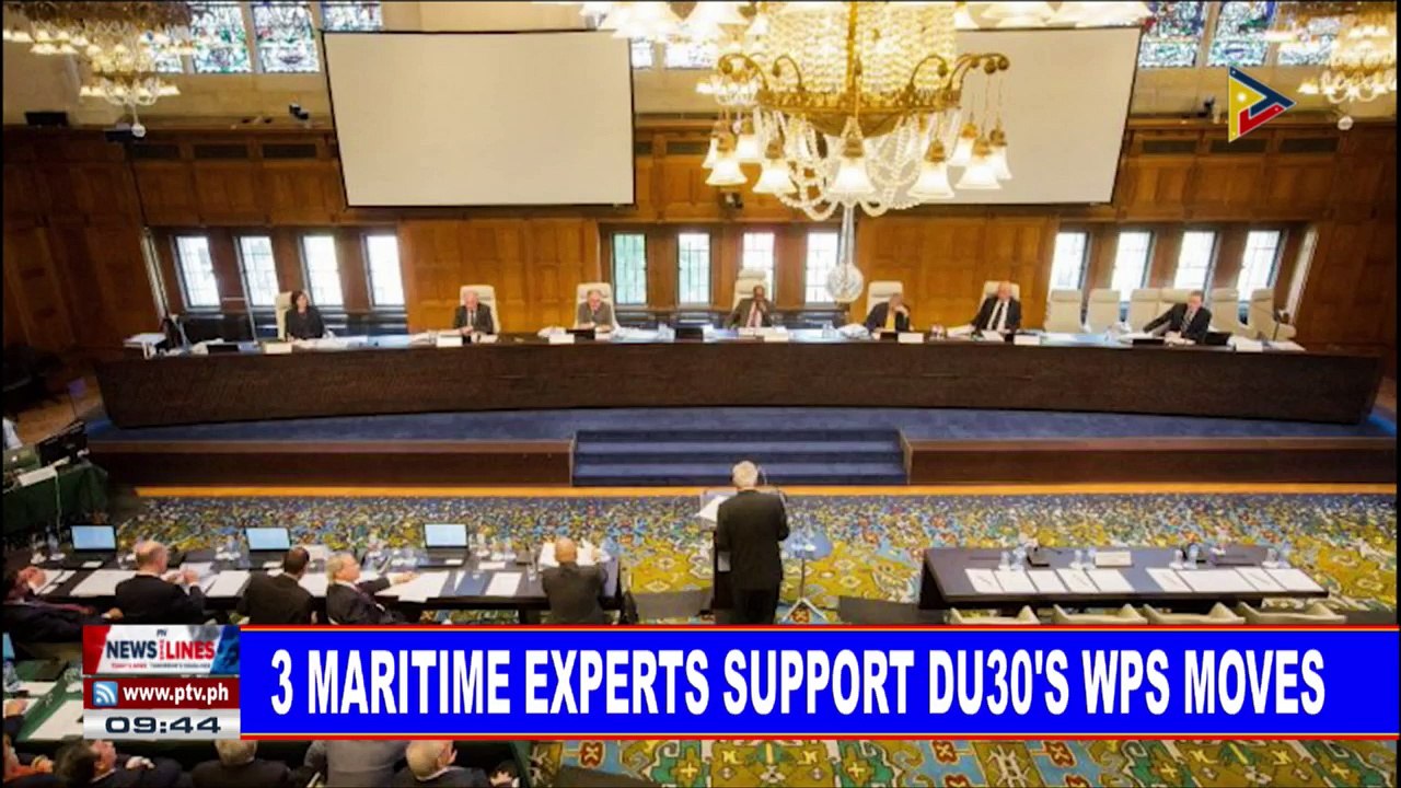 NEWS: 3 maritime experts support Du30's WPS moves - video Dailymotion