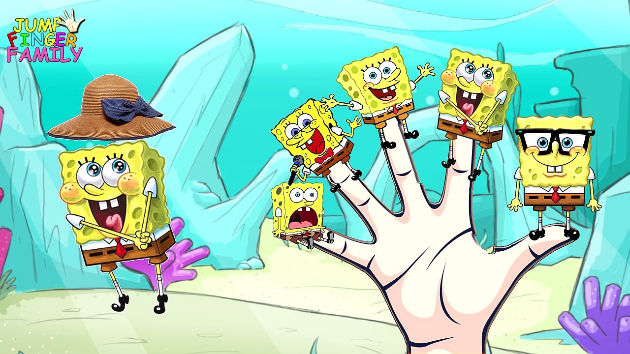 Finger Family SpongeBob Family Nursery Rhyme | SpongeBob Finger Family ...