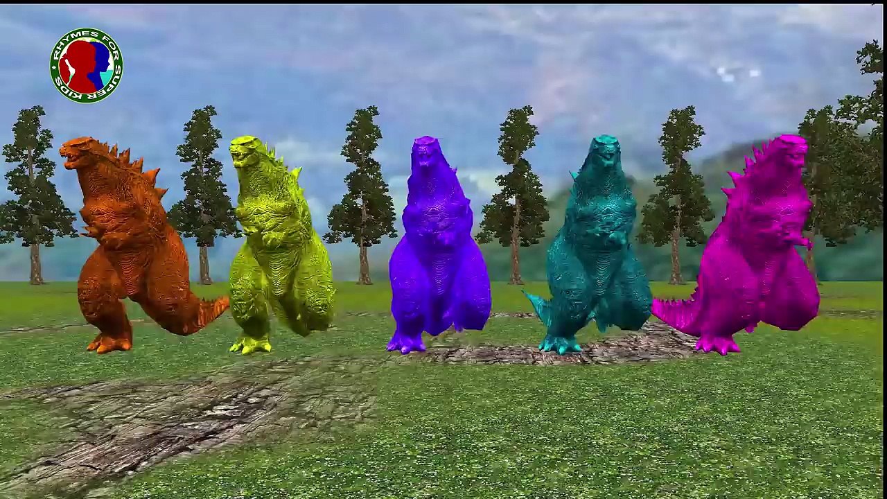 Godzilla Vs Gorilla Finger Family Rhymes || Preschool 3D Cartoon Rhymes ...