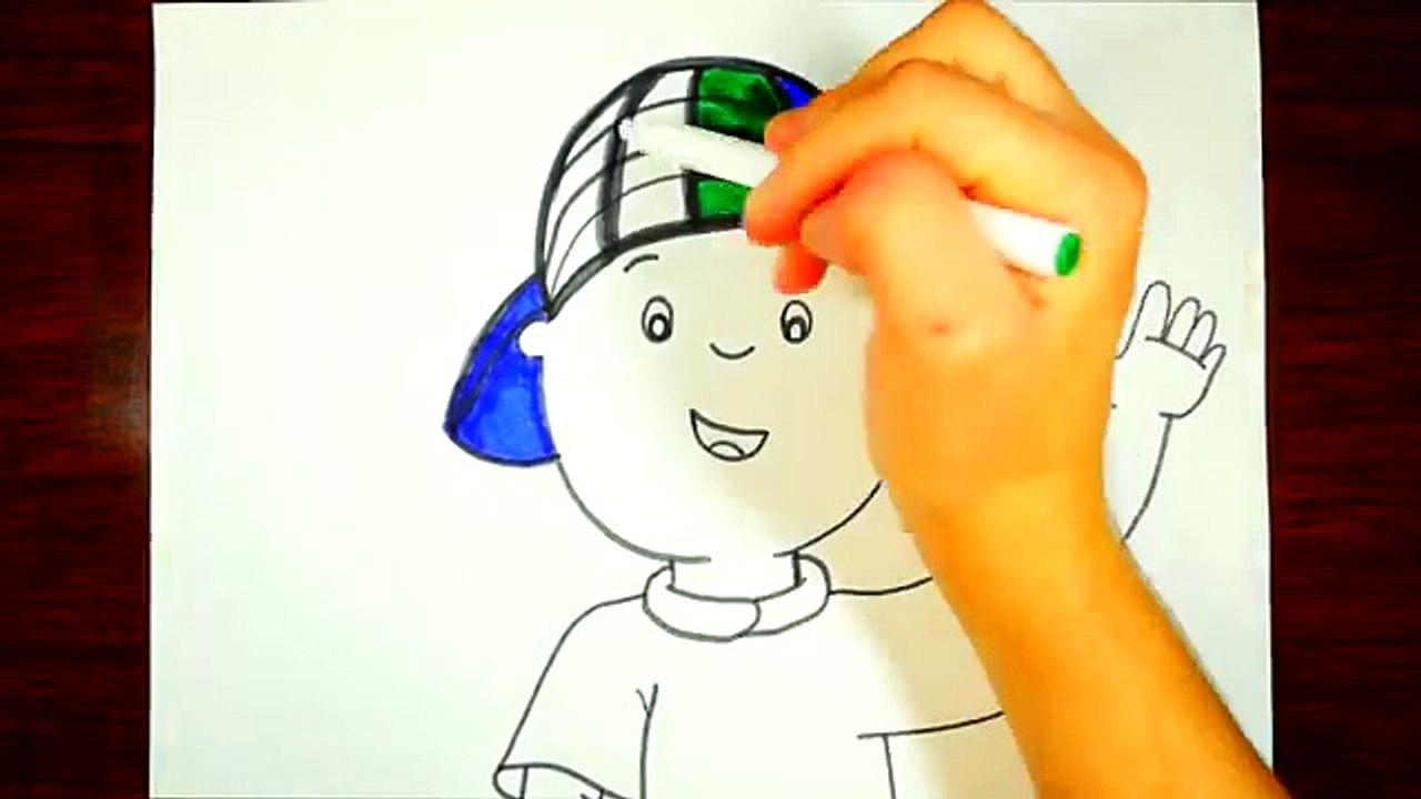 How To Draw Caillou | Kids Coloring Video - video Dailymotion
