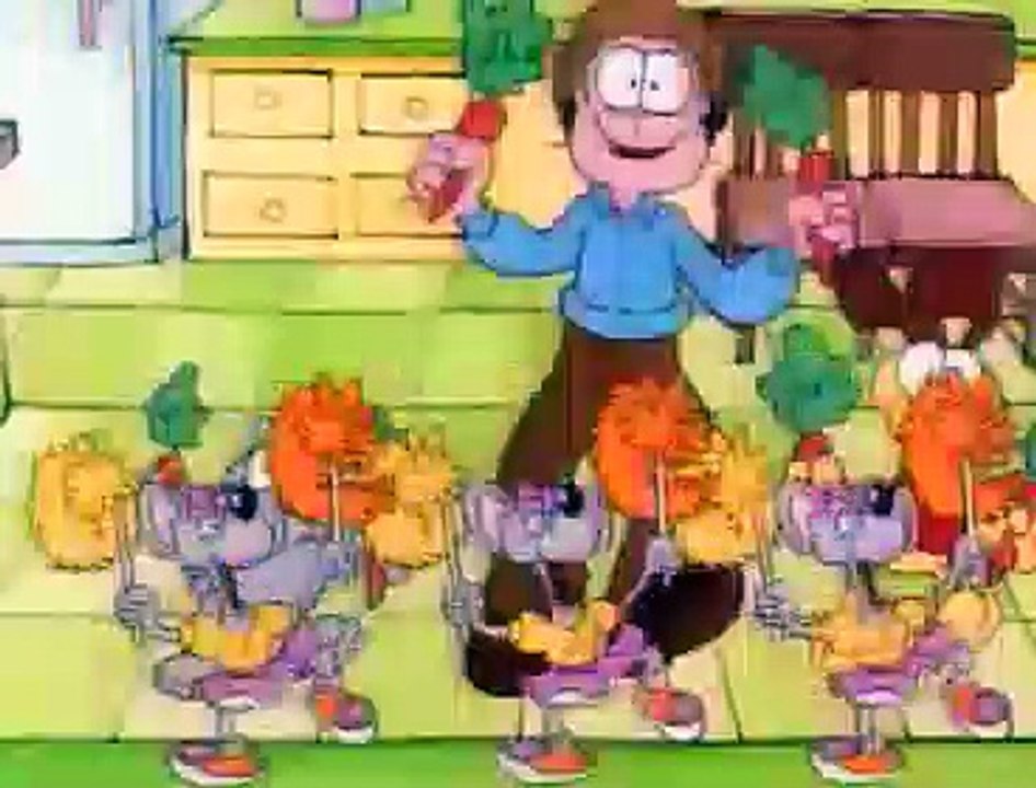 Garfield S04E09 Mind over Matter, Orson at the Bat, The Multiple Choice ...