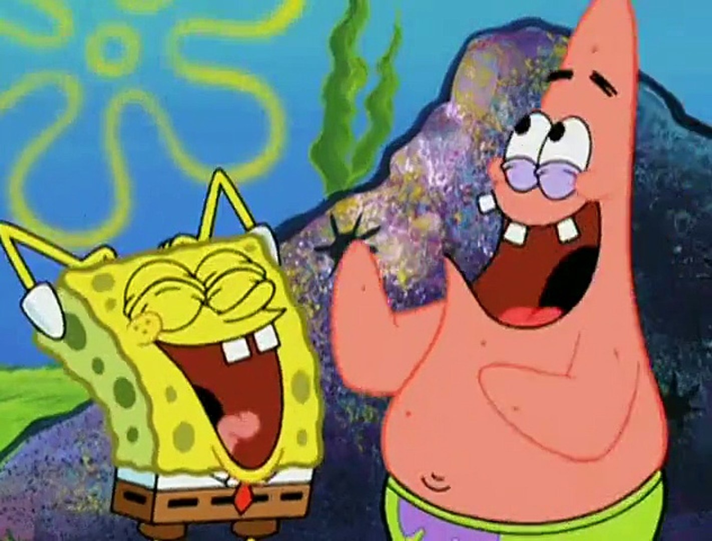 Spongebob And Patrick Excited SpongeBob SquarePants Kids Birthday Card