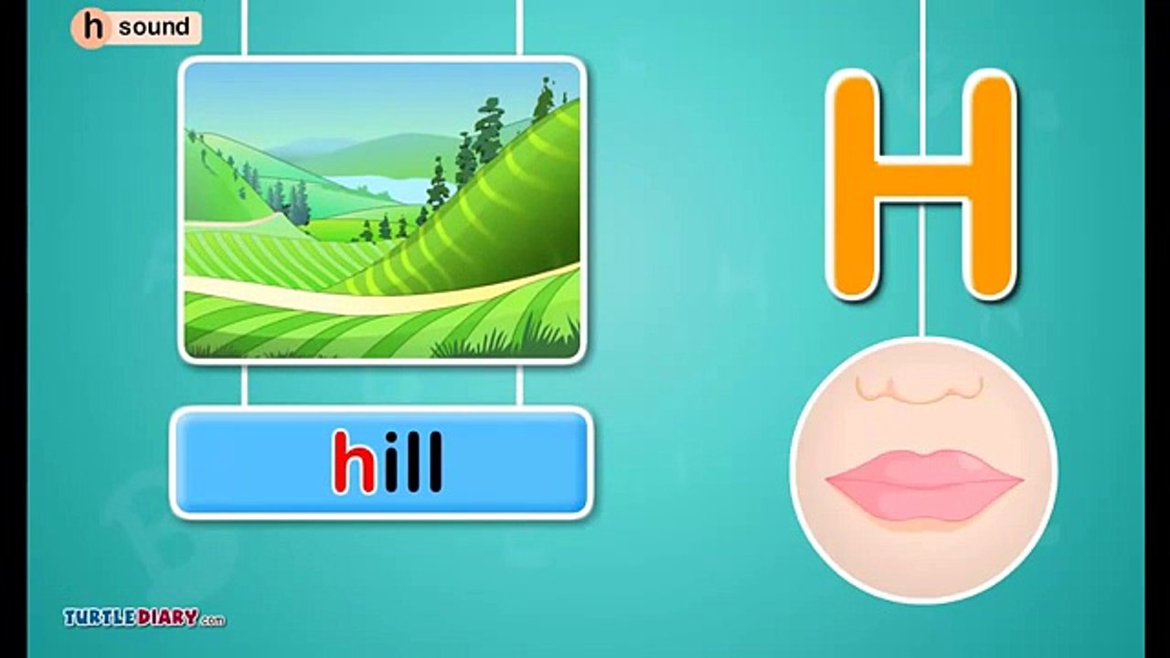 Letter /h/ Sound - Phonics by TurtleDiary – Видео Dailymotion