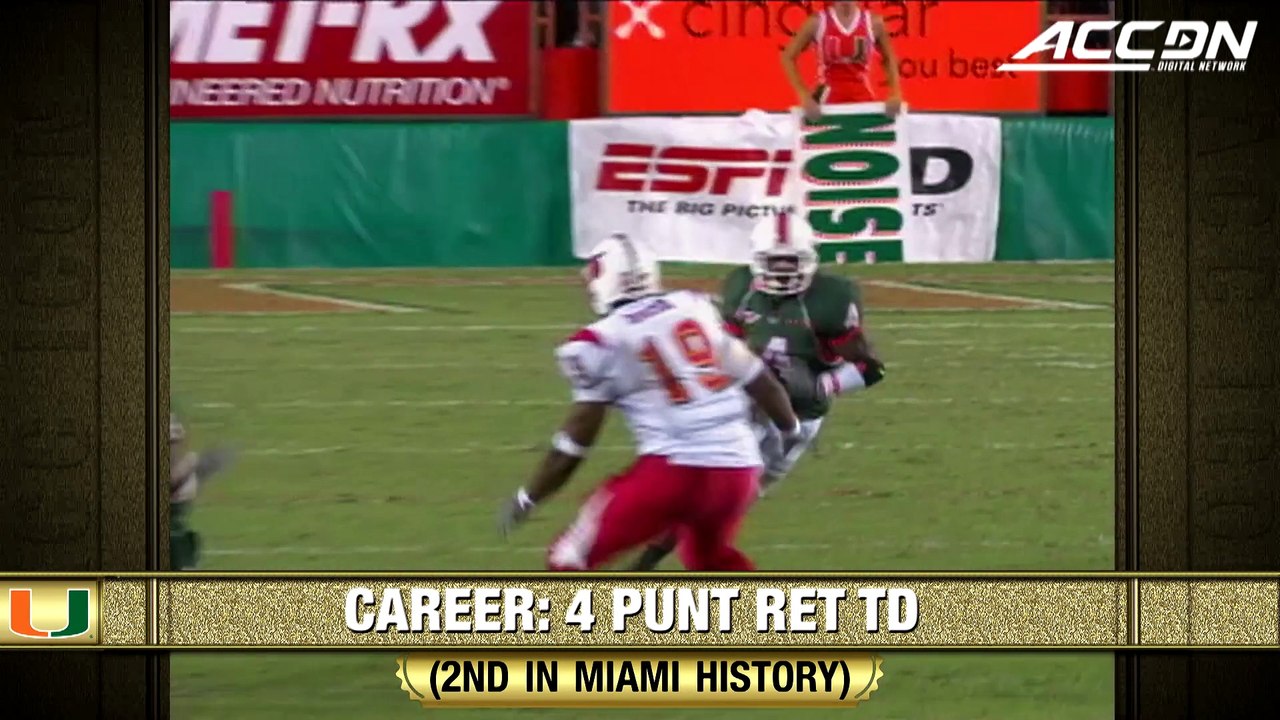 Devin Hester Miami Highlights | ACC Icon - video Dailymotion