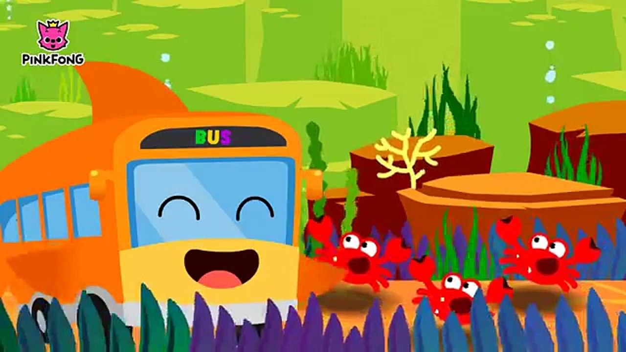Shark Bus | The shark bus goes round and round | Bus Songs | Pinkfong ...