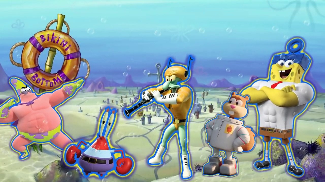 SpongeBob SquarePants Finger Family Song SPONGE OUT OF WATER | Nursery ...