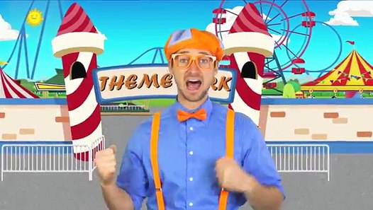 Blippi at an Amusement Park | Learning Colors at the Carnival - video ...