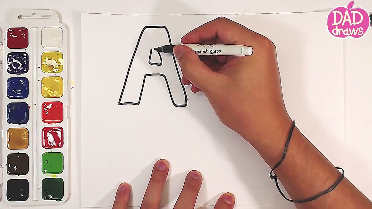 How to draw ABCD alphabet - video Dailymotion
