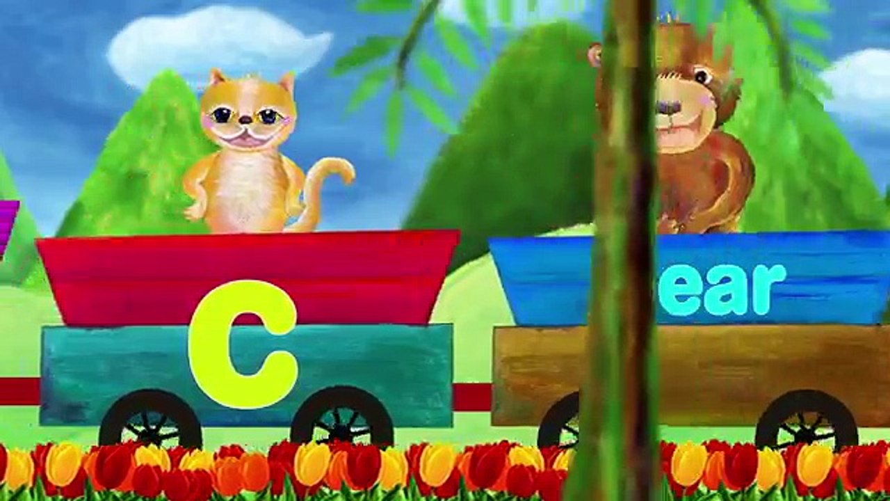 ABC Song Train l abcd 2 songs I Animal Alphabet Song Train ABC Song ...