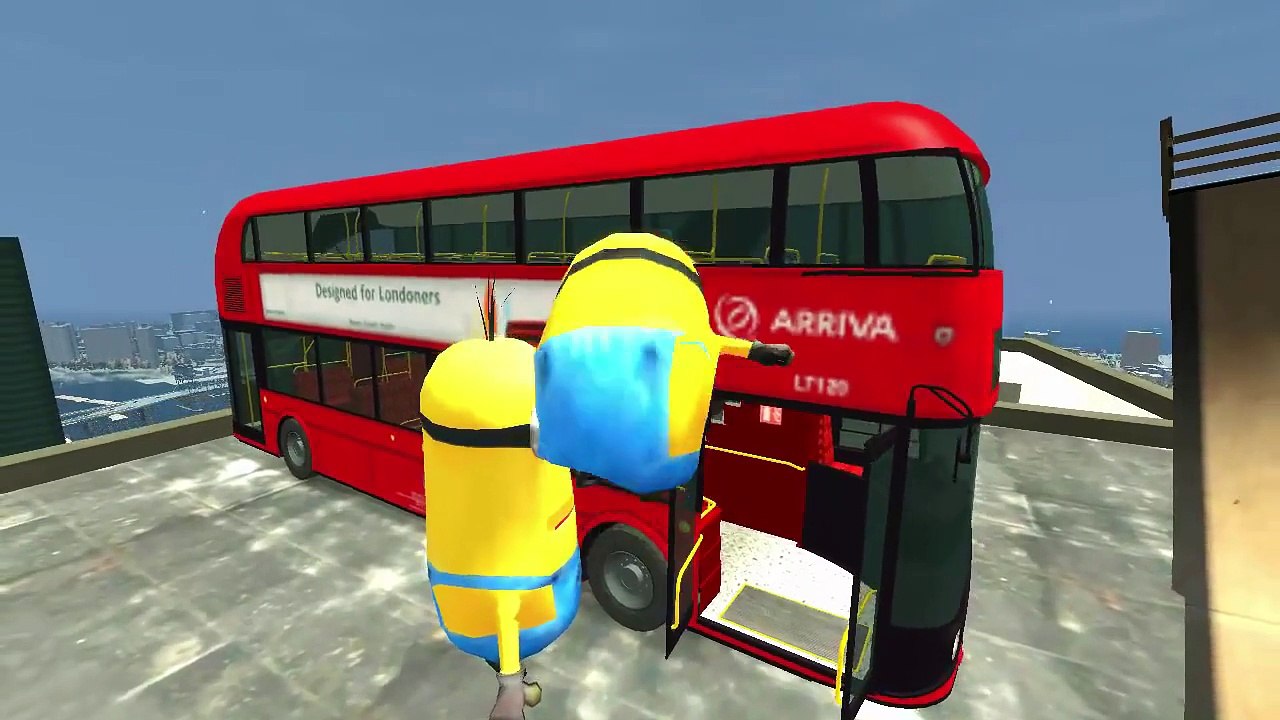 Wheels On The Bus Minions | Nursery Rhymes for Children | Kids Songs ...