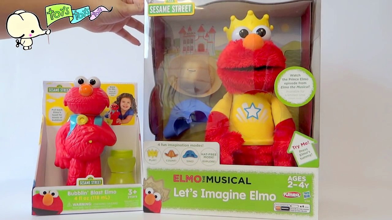 Lets Imagine ELMO and Bubblin Blast ELMO ♥ Imaginando y Cantando con ...
