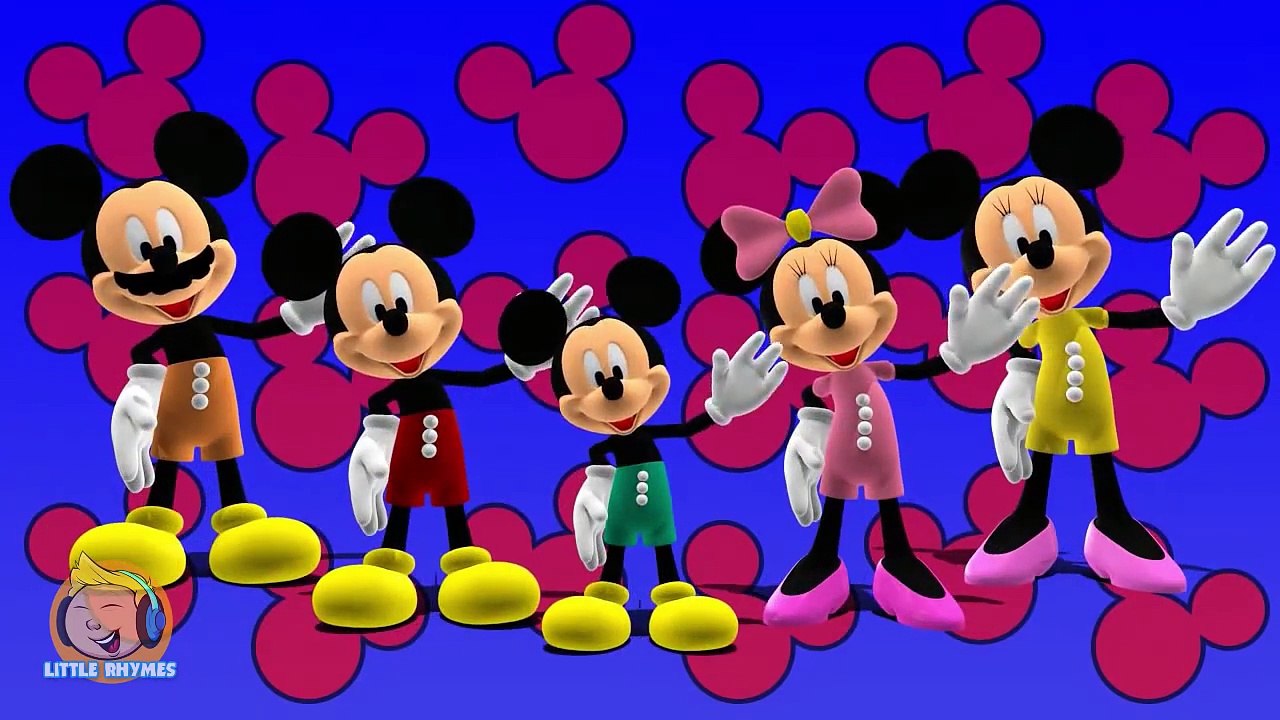 Mickey Mouse Finger Family | 3D Animation | Little Rhymes Official ...
