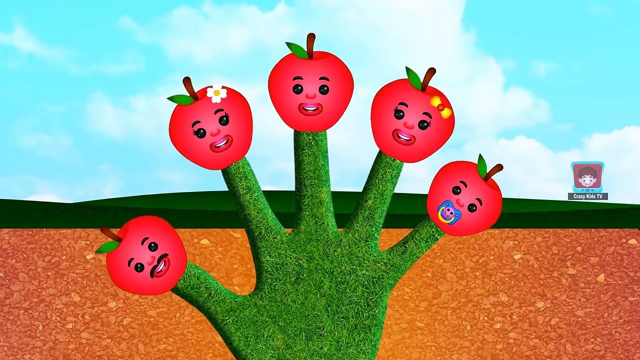 Apple Finger Family Nursery Rhymes for Children Apple Finger Family ...