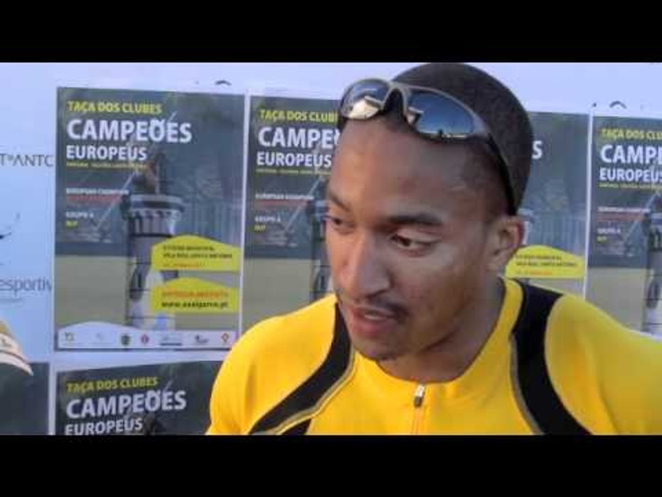 Erison Hurtault (DOM) representing Newham & Essex Beagles after 400m ...