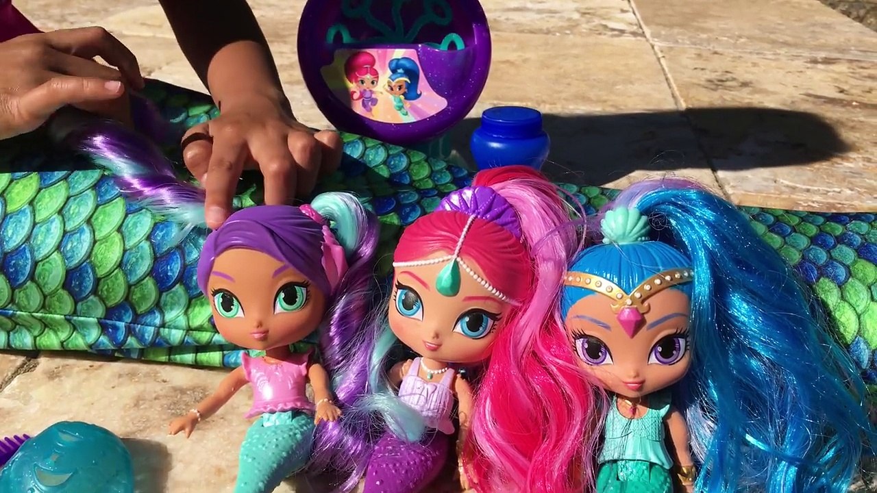 Shimmer and Shine Magic Mermaids Bubble Blastin Playdate with Nila ...