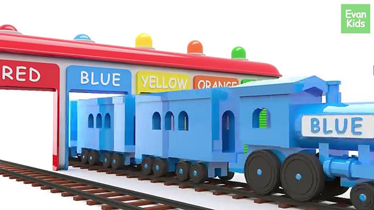Learn Colors with Colorful Trains EvanKids - video Dailymotion