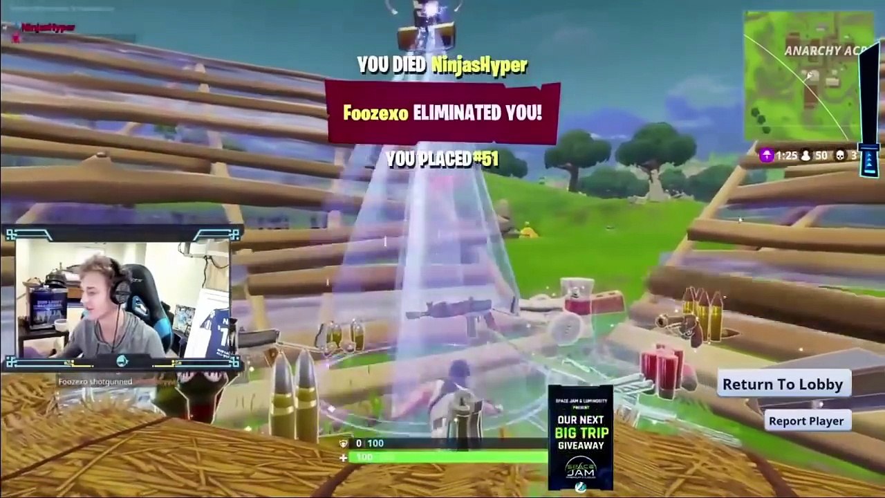 NINJA Rage Compilation! Fortnite Funny Moments - video Dailymotion