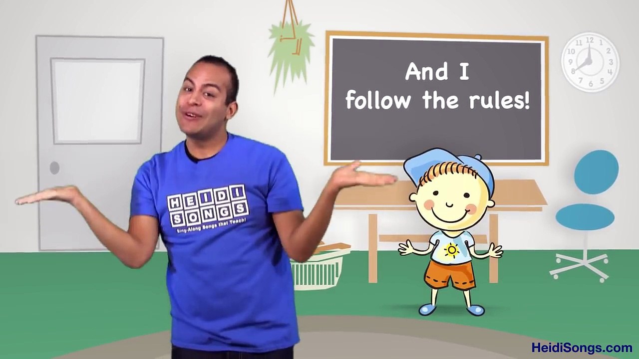 I Can Follow the Rules Song | Music for Classroom Management - video ...