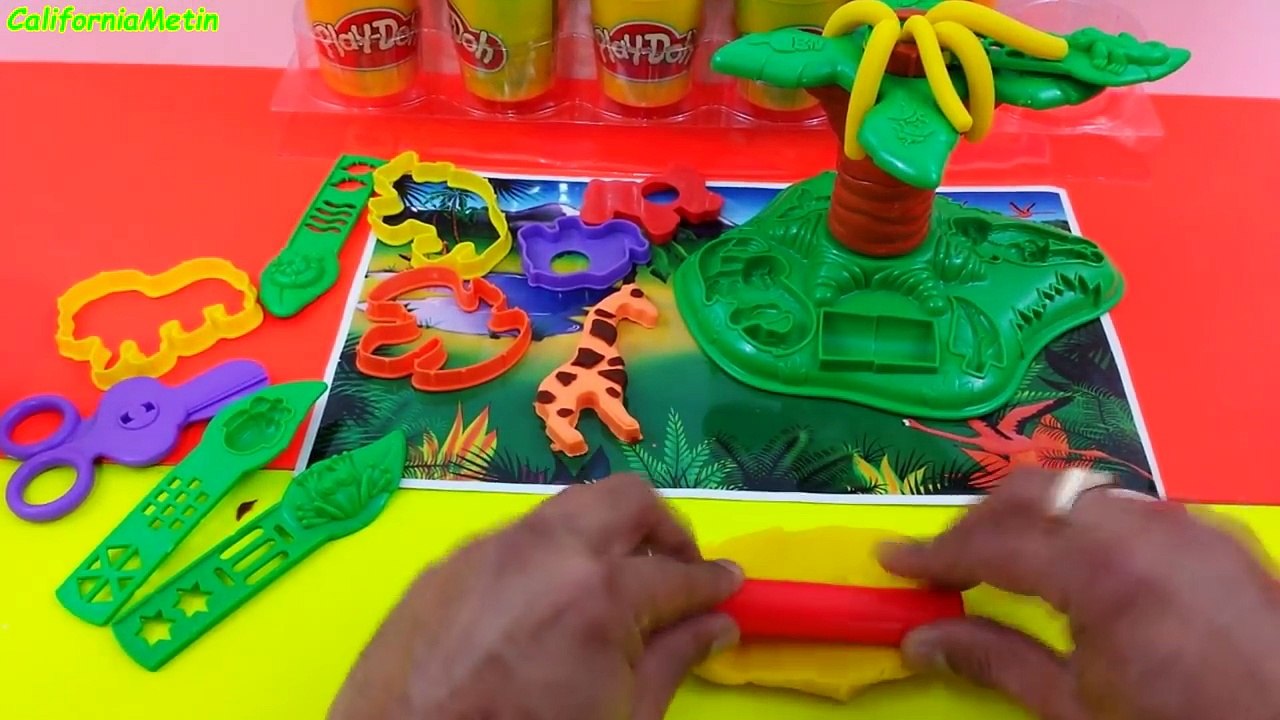 Play Doh Safari Playset Jungle Pets Animal Playdough Toys - video ...