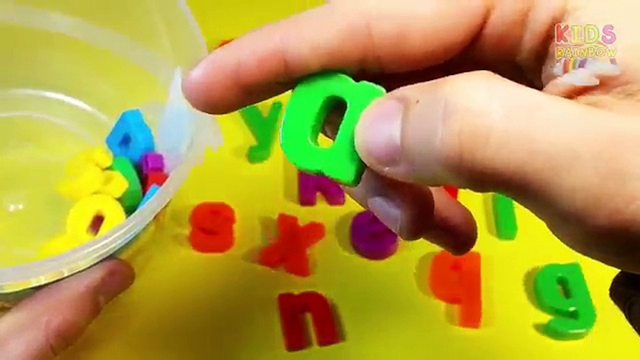 Learning Alphabet Song with Kids Rainbow ABC | Learn Letters with ...