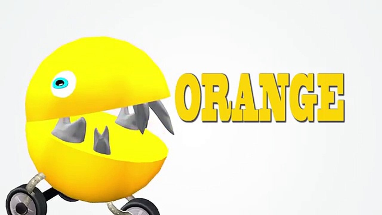 Colors for Children to Learn with Packman Cartoon Car Toys Colours for ...