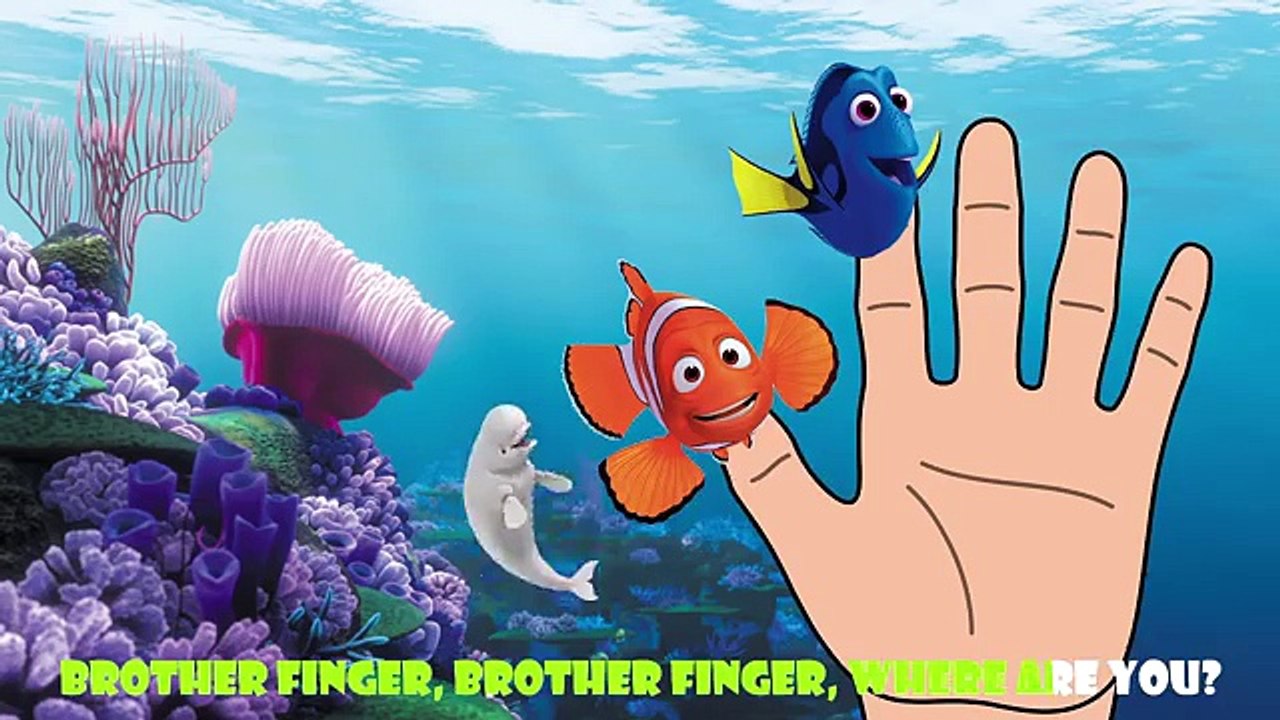 Finding Dory and Nemo Finger Family | Nursery Rhymes song for children ...