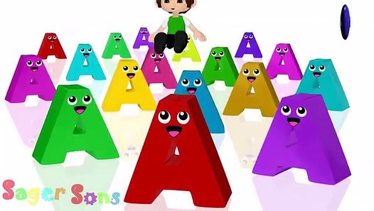 اناشيد الروضة تعليم الاطفال تعلم نطق الحروف الانجليزية Abc Song بدون