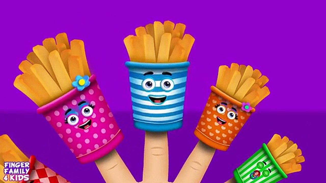 The Finger Family French Fries Family Nursery Rhyme | French Fries ...