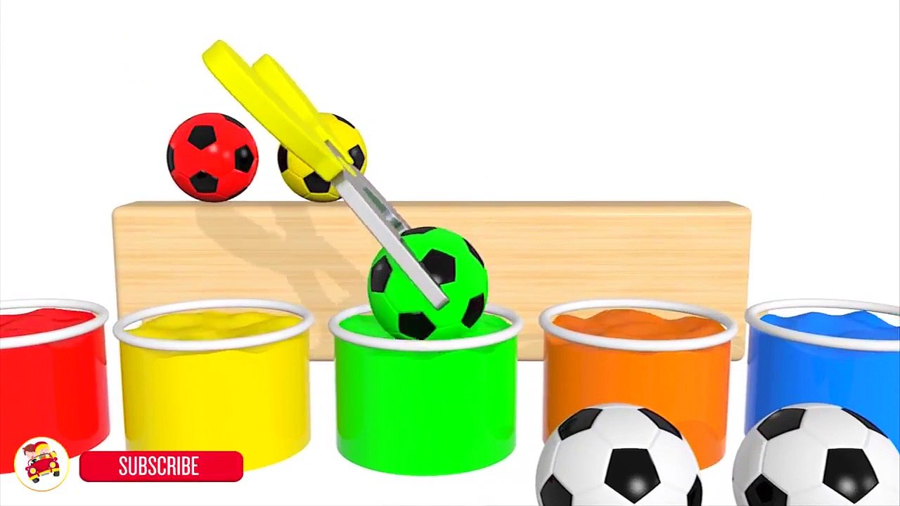 Learn Colors With Soccer Balls Surprise Toys Toilet Poop for Children ...