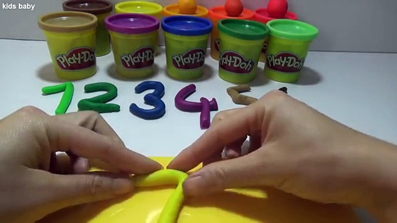 Play Doh Numbers Shapes Colors Count 1 10 Kids Cool Math Games Fun ...