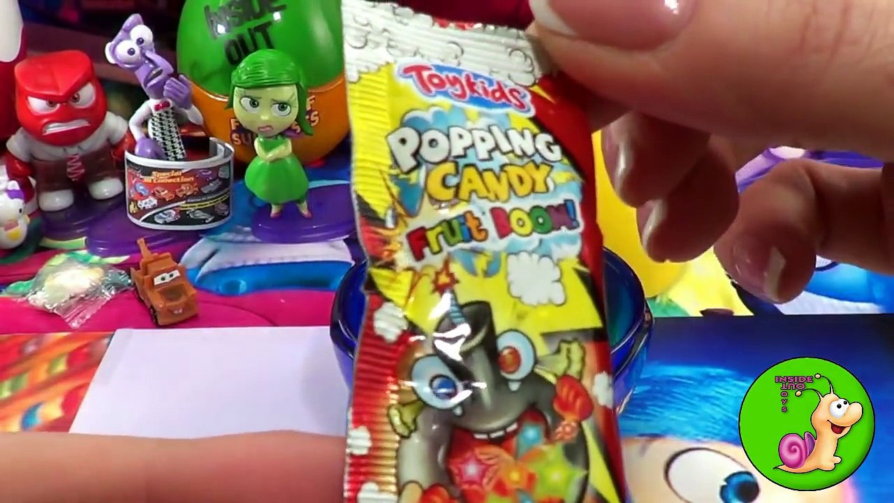 Inside Out Toys Opening 3 Big Surprise Eggs Toys Joy Fear Disgust ...