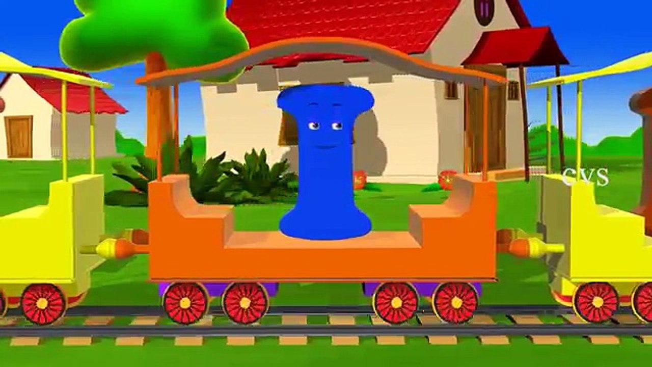 Learn Alphabet Train Song 3D Animation Alphabet ABC Train song for ...