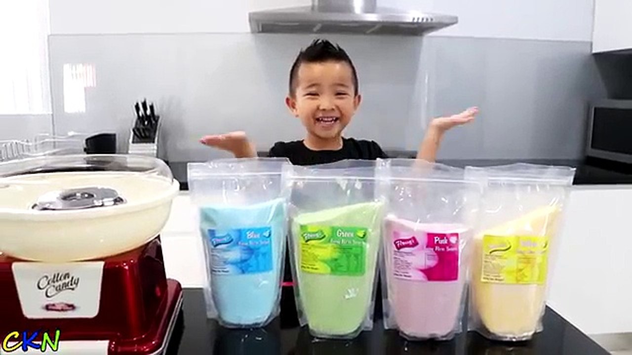 How To Make A GIANT COTTON CANDY Fairy Floss Kids Fun DIY With Ckn Toys ...